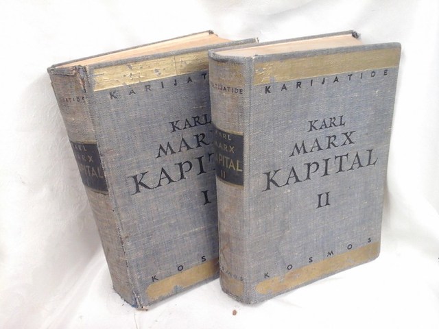 Kapital I i II Karl Marks Marx karijatide 1933 godine