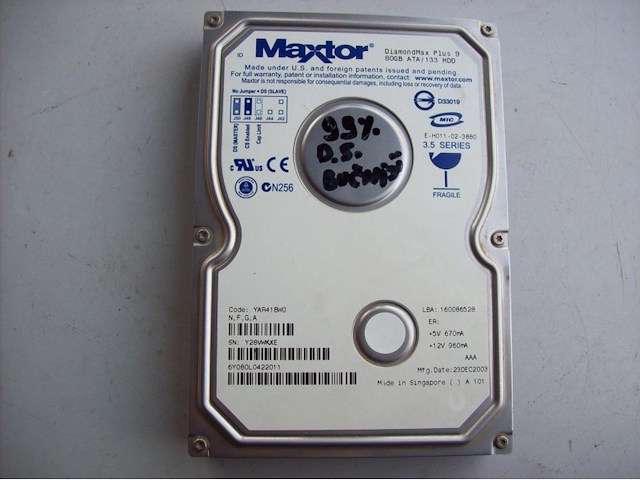 80 Gb Maxtor ata - 3.5 inca - 6Y080L0