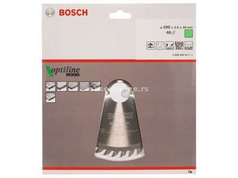 BOSCH List kružne testere Optiline Wood 190x30x2/6 mm/ 48