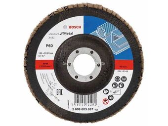 BOSCH Lamelni brusni disk za metal X431 125 mm G60