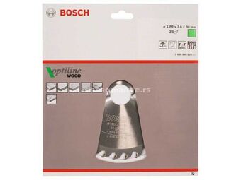 BOSCH List kružne testere Optiline Wood 190x30x2/6 mm/ 36