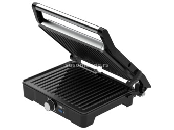 AENO Electric Grill EG2: 2000W, Temperature regulation, Max opening angle -180, Plate size 290*2...