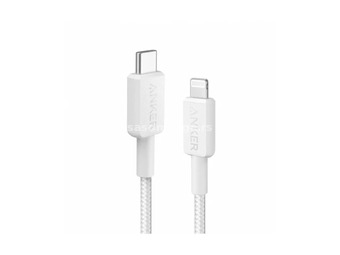 Anker kabl Type C/Lightning 0,9m bela