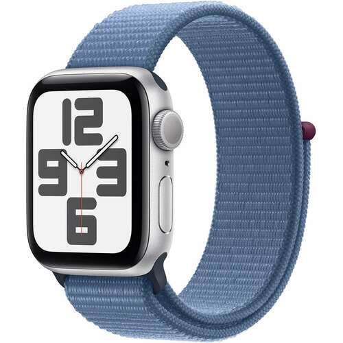 APPLE Watch SE2 v2 GPS 40mm Silver Alu Case with Winter Blue Sport Loop mre33se/a