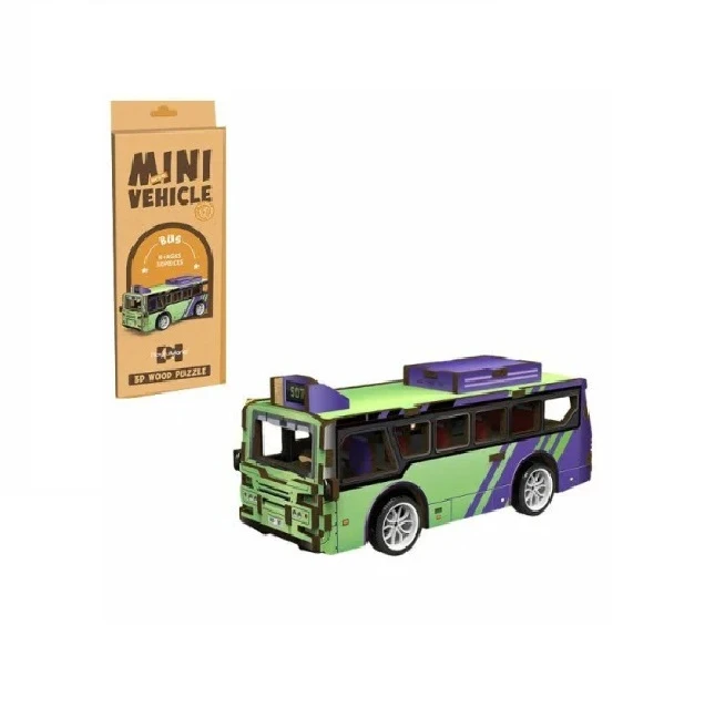 Drvene 3D puzzle 30 kom Autobus 91-71135