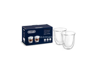 DE'LONGHI Čaše set za cappuccino providne DLSC311 2/1