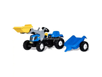 Traktor RollyKid New Holland sa utovarivačem i prikolicom