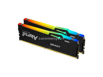 DIMM DDR5 32GB (2x16GB kit) 6400MT/s KF564C32BBEAK2-32 FURY Beast Black RGB EXPO