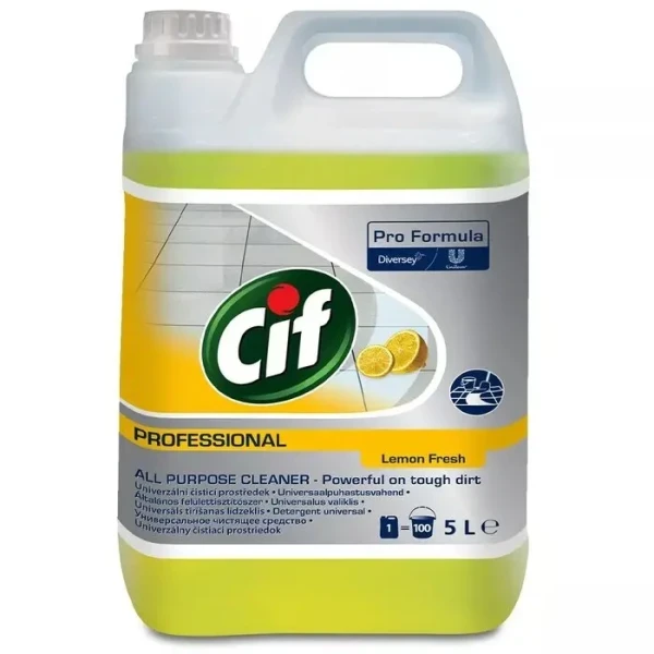 Tečnost za podove CIF Lemon profesional 5l