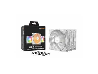 Case Cooler Be quiet Light Wings LX 120mm Triple-Pack White BL125