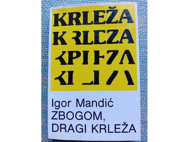 Igor Mandić Zbogom Krleža