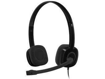 H151 Stereo Headset single jack slušalice sa mikrofonom crne