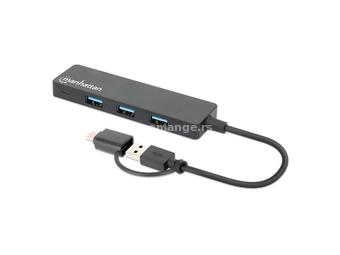 MANHATTAN 180863 2u1 4port USB HUB