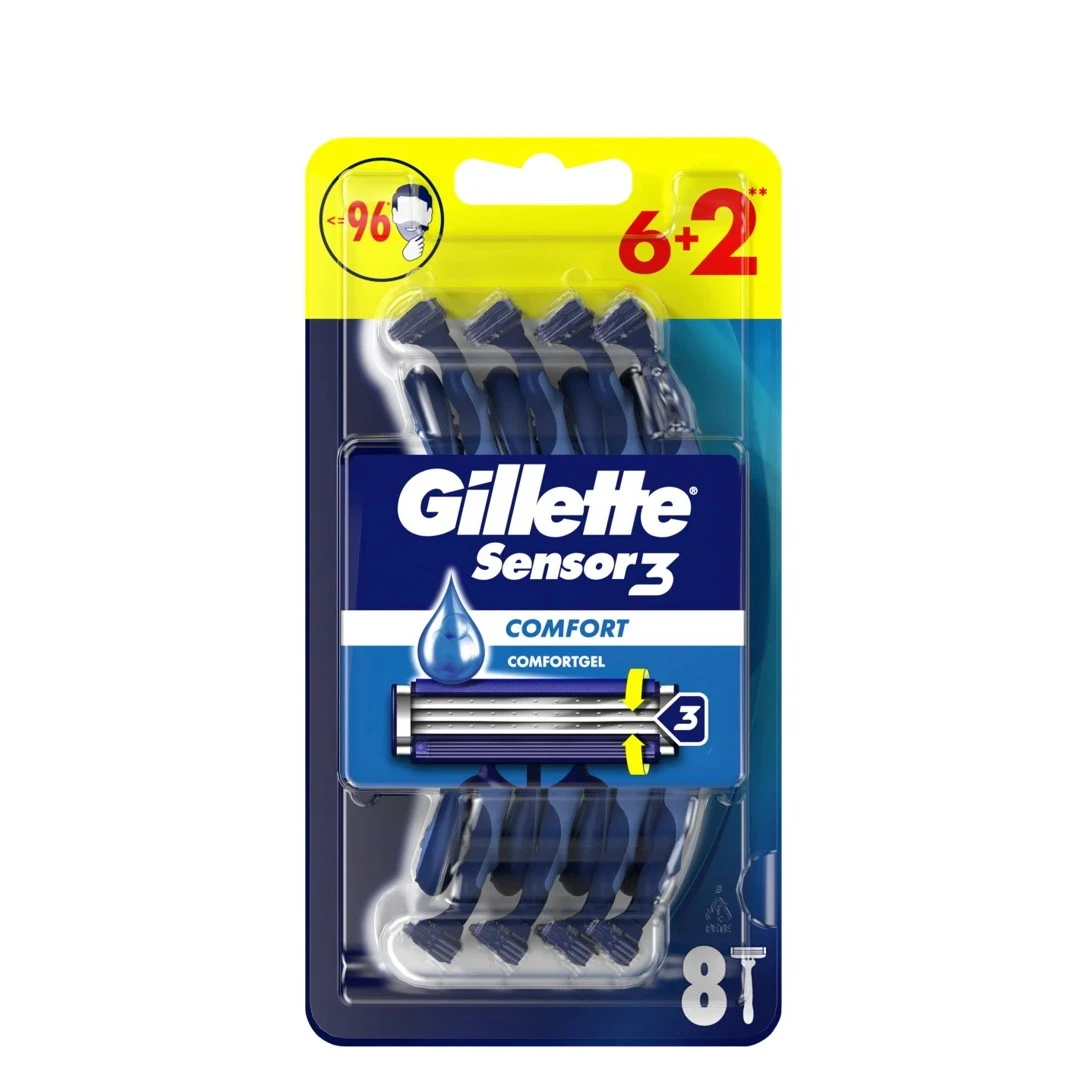 GILLETTE JEDNOKRATNI BRIJAČ BLUE 3 8 KOM