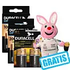 Duracell Baterije AA + AAA + D + poklon plišani zeka