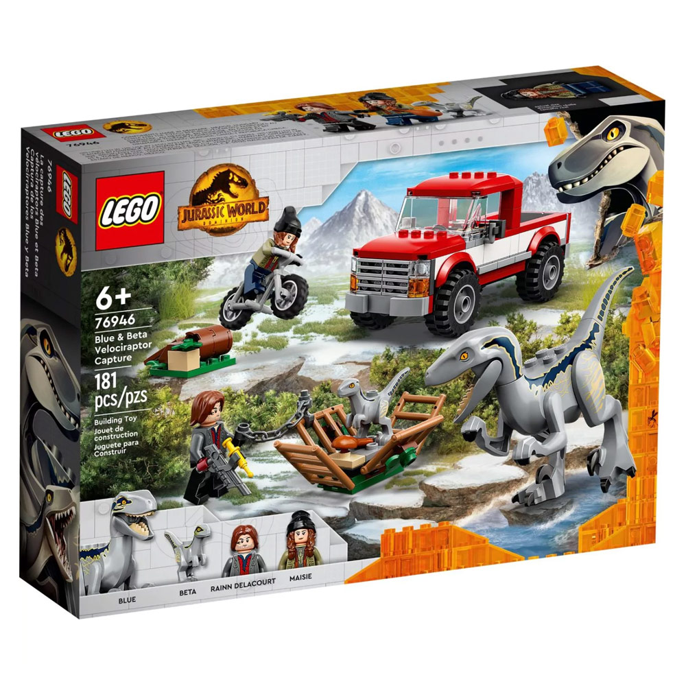 LEGO JURASSIC Hvatanje plavog i beta Velociraptora