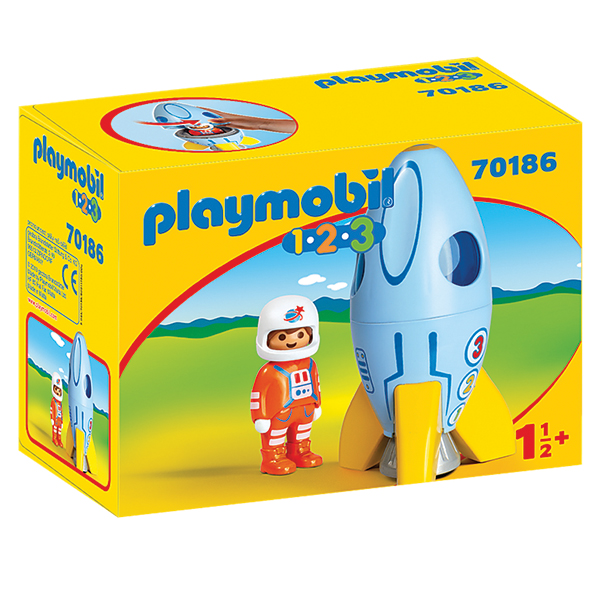 Playmobil 1.2.3 - Raketa i astronaut