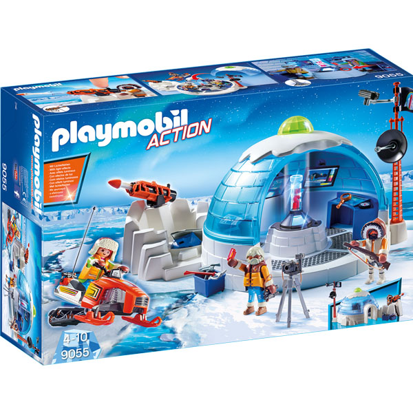 Playmobil zimska kolekcija - Ekspedicija Artik- Centrala, sveteci efekti