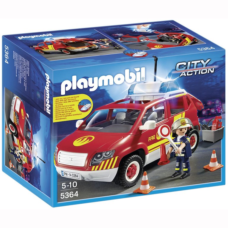 Playmobil City Action - Vatrogasci: Šef i vozilo