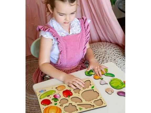 Clever Kids Drvena slagalica Povrće