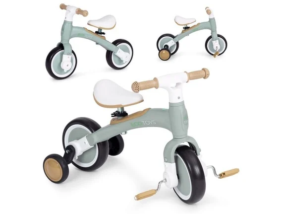 Ecotoys balans bicikl sa pedalama i pomoćnim točkovima 3u1