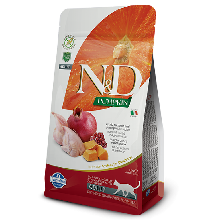 N&D Pumpkin hrana za pse Adult Mini - Quail & Pomegranate 2kg