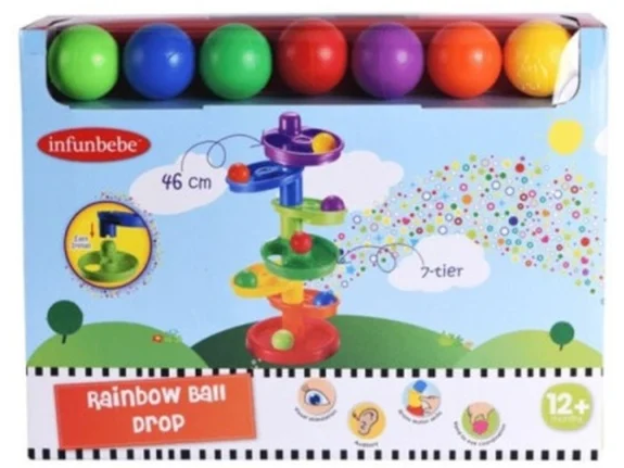 Infunbebe Igračka za bebe Kotrljajuće loptice (7kom) 12m+