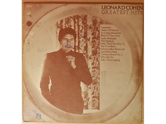 LP LEONARD COHEN - Greatest Hits (1976) M/NM, PERFEKTNA