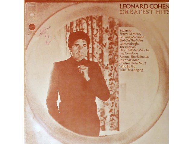 LP LEONARD COHEN - Greatest Hits (1978) NM/VG+, ODLIČNA