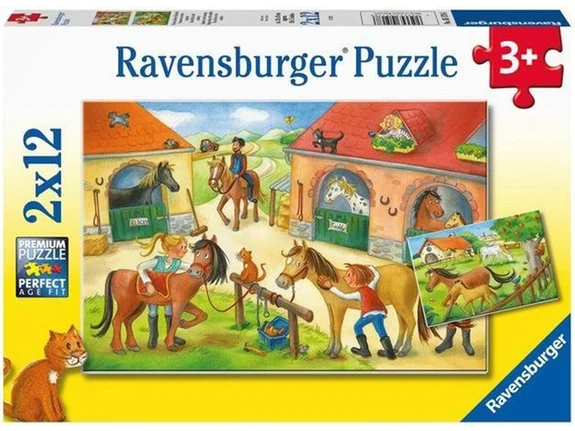 Ravensburger puzzle (slagalice) - Odmor na ergeli