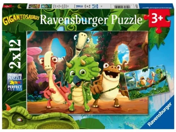 Ravensburger puzzle (slagalice) - Družina malih dinosaurusa
