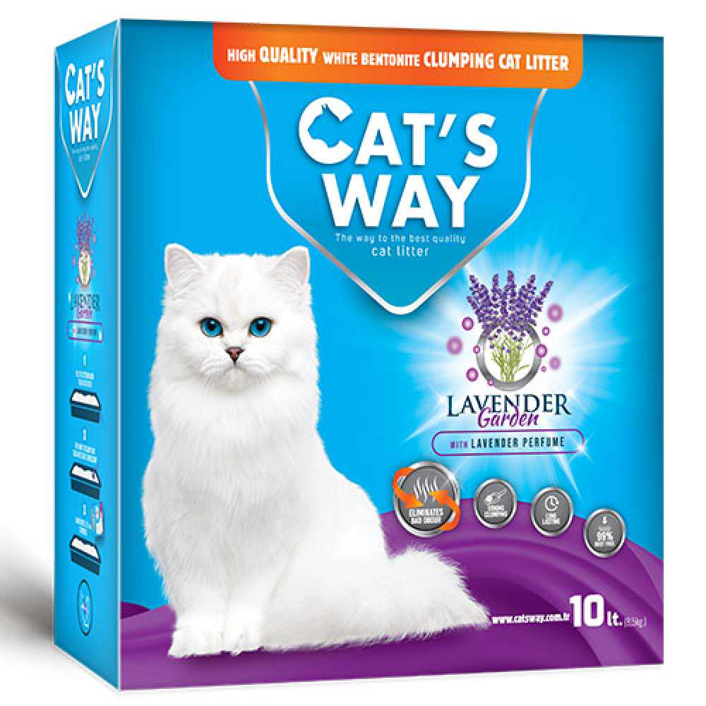 Cat's Way posip za mačke Box Lavander 10l