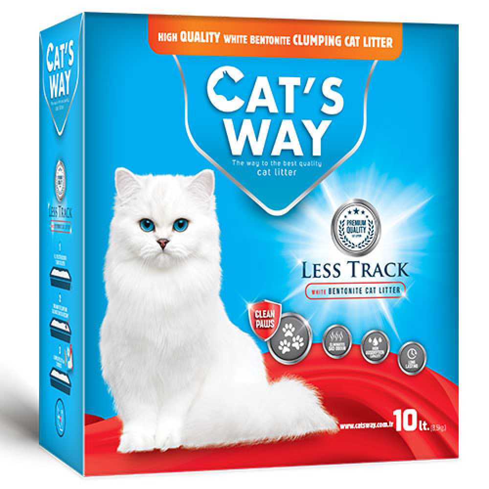 Cat's Way posip za mačke Box Unscented Less Track 10l