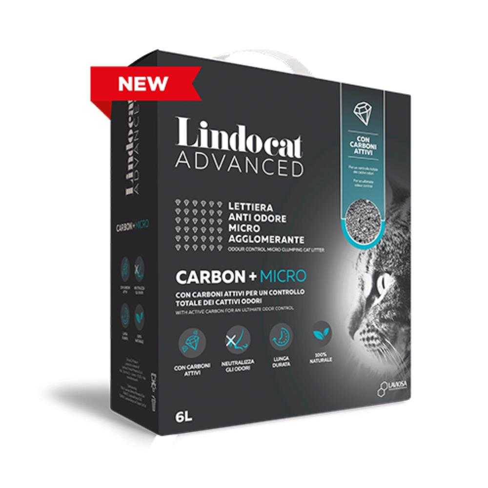 Lindocat posip za mačke - Advance carbon + micro 6l