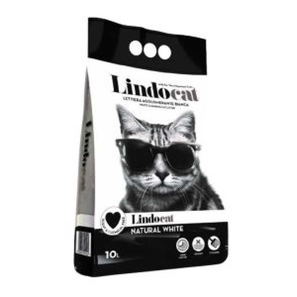 Lindocat posip za mačke - Natural White 10l