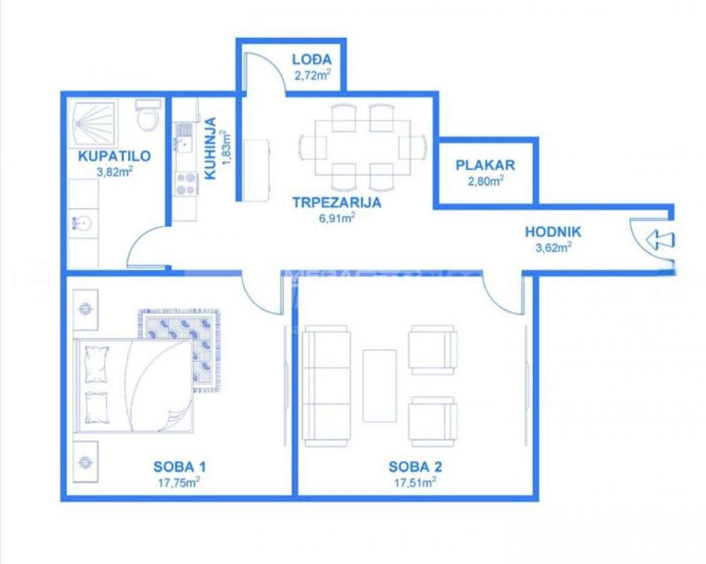 Savski Trg, top lokacija, salonac 215.000 €