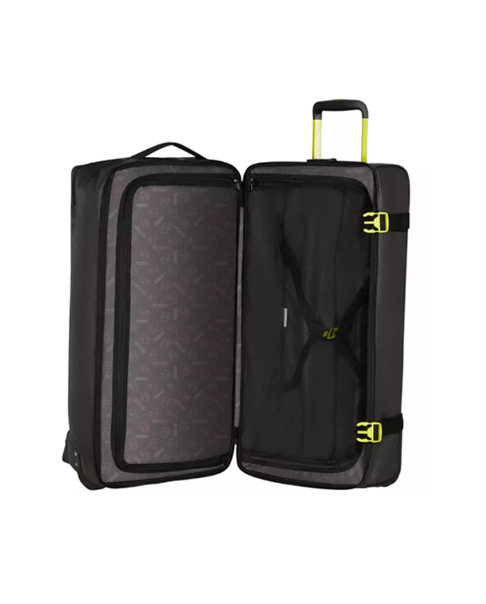 KOFER URBAN TRACK-DUFFLE/WH L COATED BLACK/LIME TROLLEY American Tourister