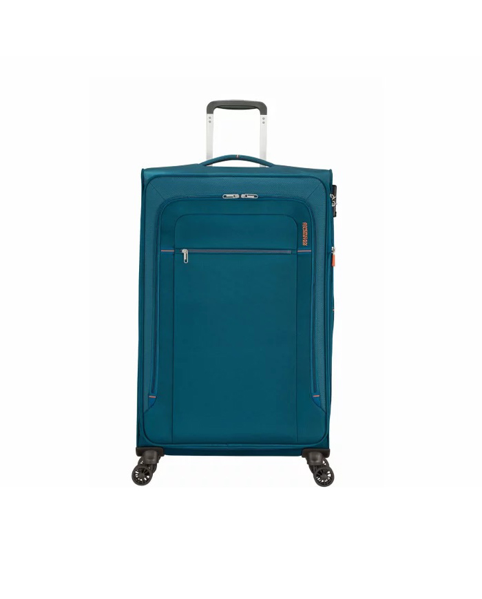 KOFER CROSSTRACK-SPINNER 79/29 TSA EXP NAVY/ORANGE BLUE TROLLEY American Tourister