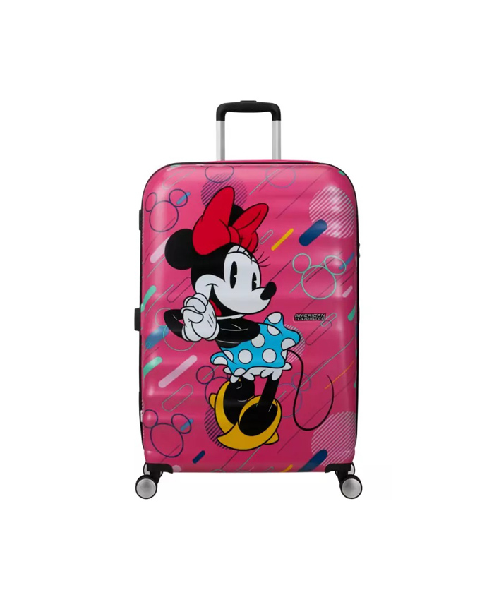 KOFER MINNIE FUTURE POP LARGE TSA PINK TROLLEY American Tourister