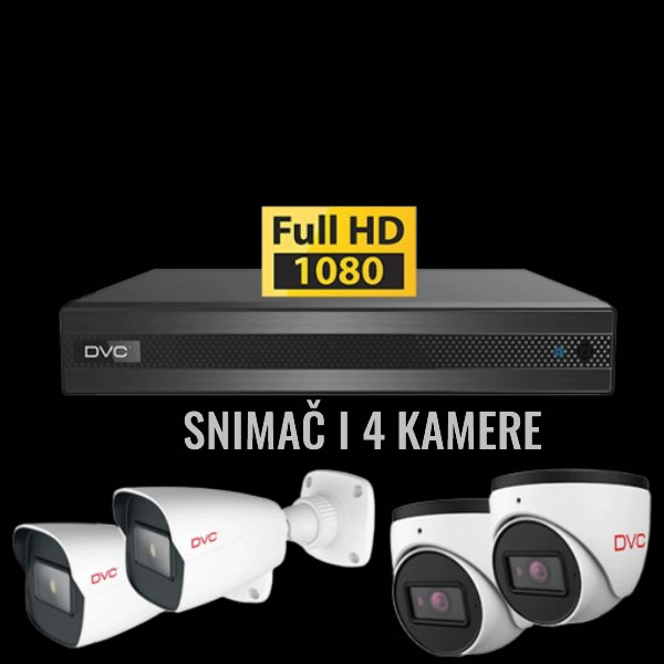 Full HD DVC snimač sa 2 bullet i 2 turret kamere