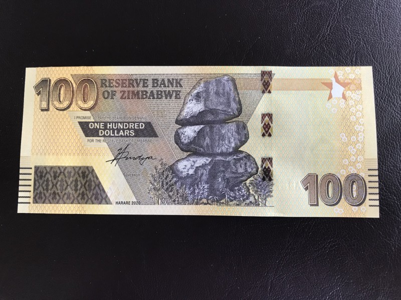 ZIMBABVE 100 DOLARA. UNC.2020.