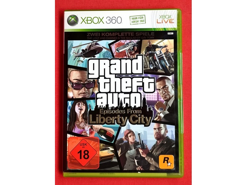 GTA Liberty City + MAPA / XBox 360 Originalna Igra