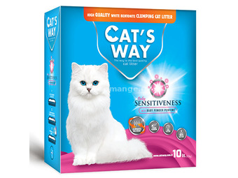 Cat's Way posip za mačke Box Baby Powder 10l