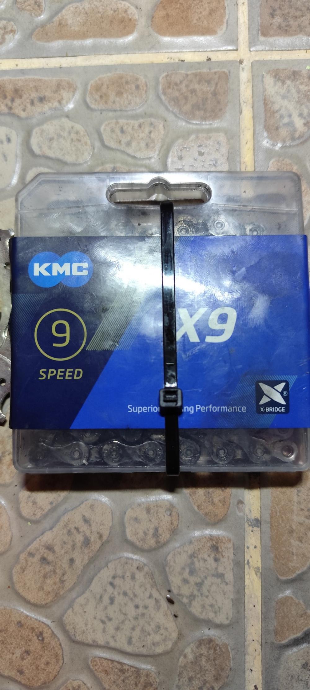 Shimano 9s 11-36 i KMC X9