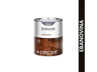 DEKORIN top lazura 0.75l ebanovina