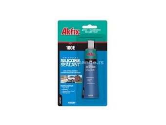 AKFIX 100E univerzalni silikon 80ml transparentni