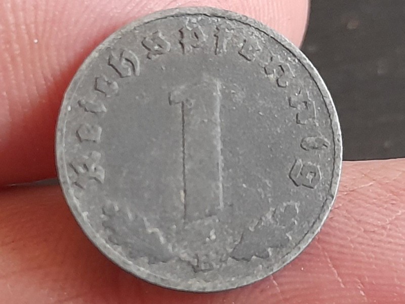 Nemacka, 1 pfennig 1942 B