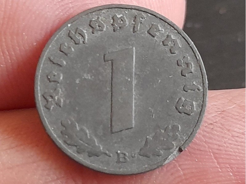 Nemacka, 1 pfennig 1943 B