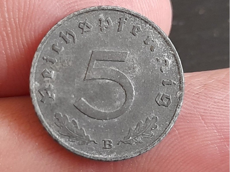 Nemacka, 5 pfennig 1940 B