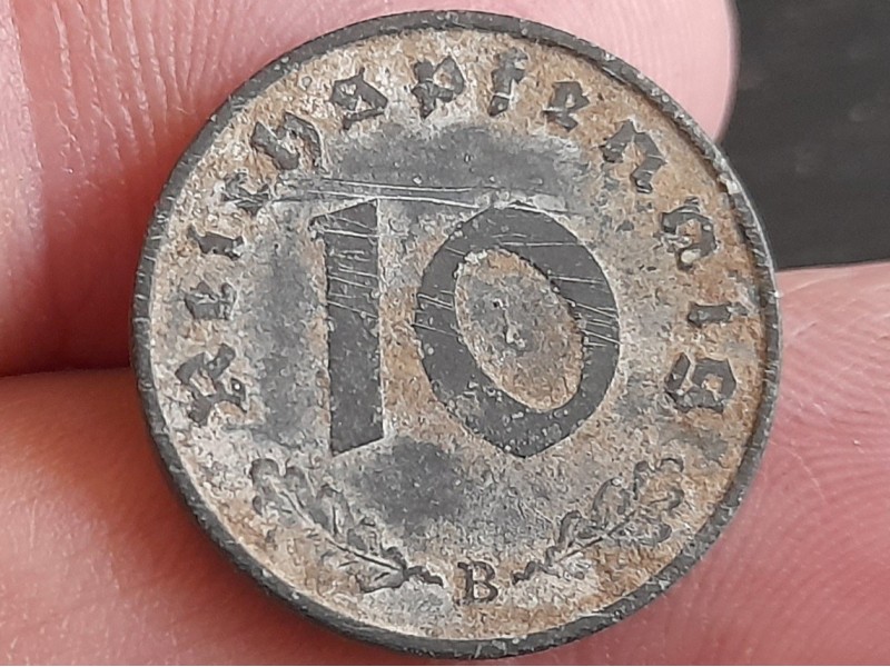 Nemacka, 10 pfennig 1940 B